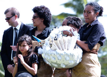 Final journey of the late Ro Adi Lady Lala Mara to Lomanikoro, Rewa.